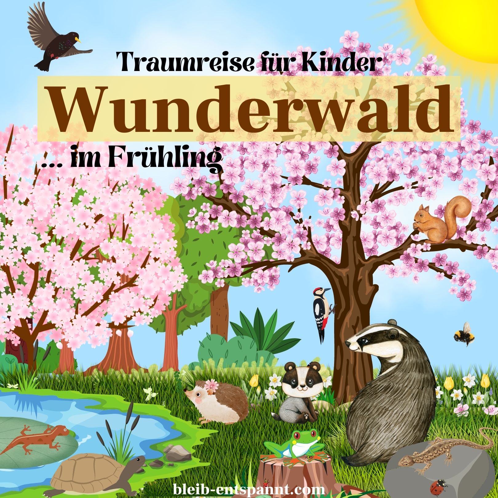 Traumreise für Kinder zum Einschlafen - Wunderwald im Frühling - Waldgeschichte für Kinder ...