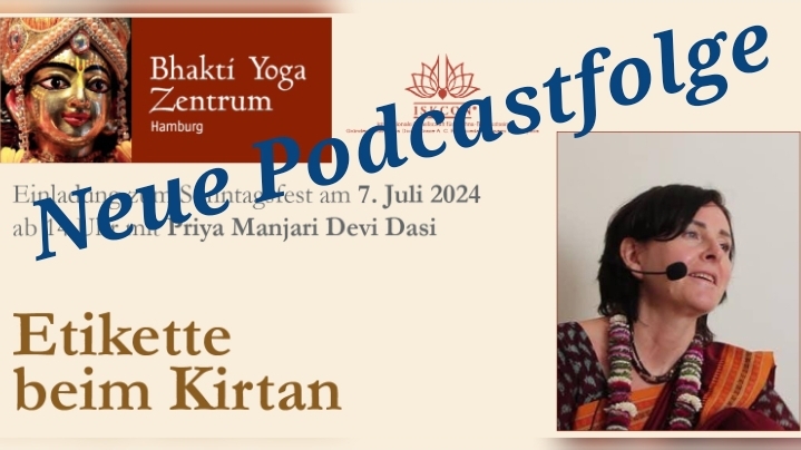 Etikette beim Kirtan – Spiritueller Vortrag von Priya Manjari Devi Dasi ...
