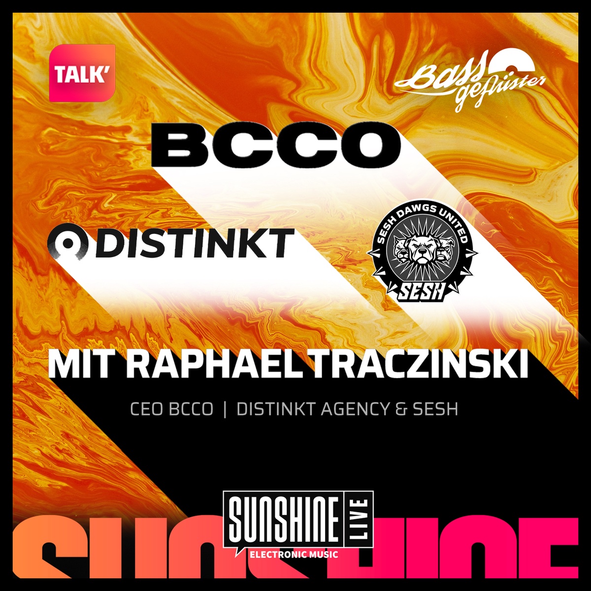 Raphael Traczinski (BCCO, SESH, Distinkt Agency) beim Bassgeflüster ...