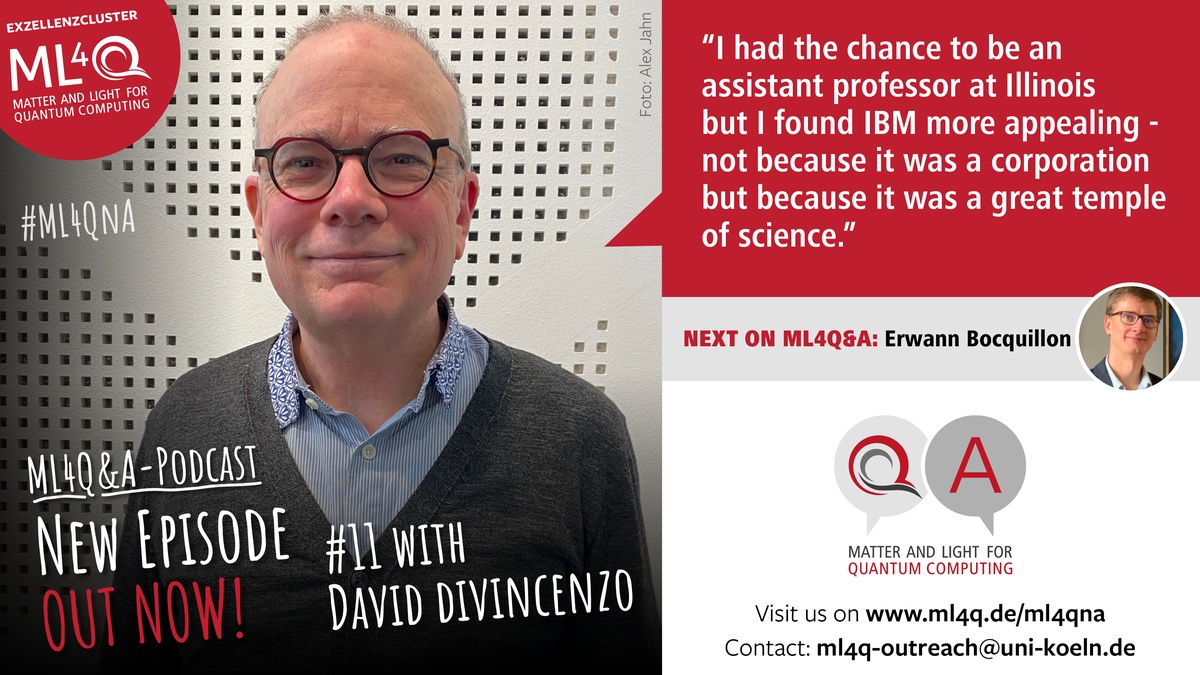 11. How David DiVincenzo got into quantum computing - ML4Q&A - from the ...